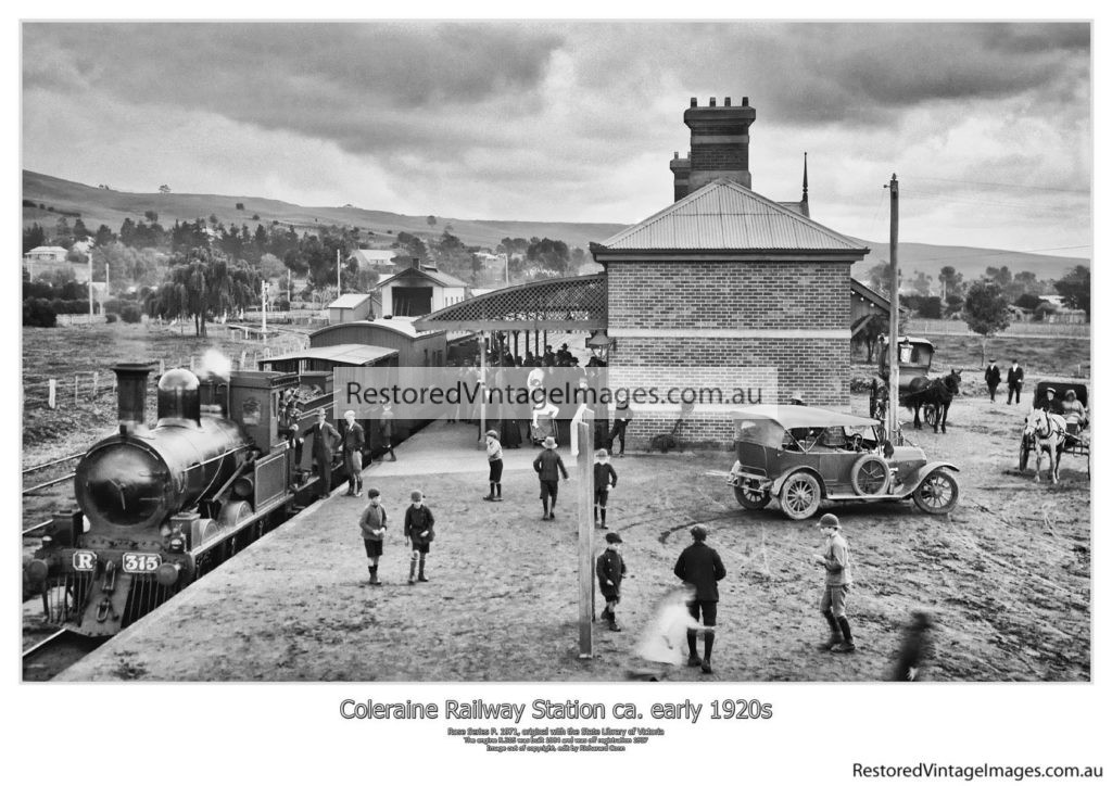 Coleraine Railway Station 1920s - Restored Vintage Images