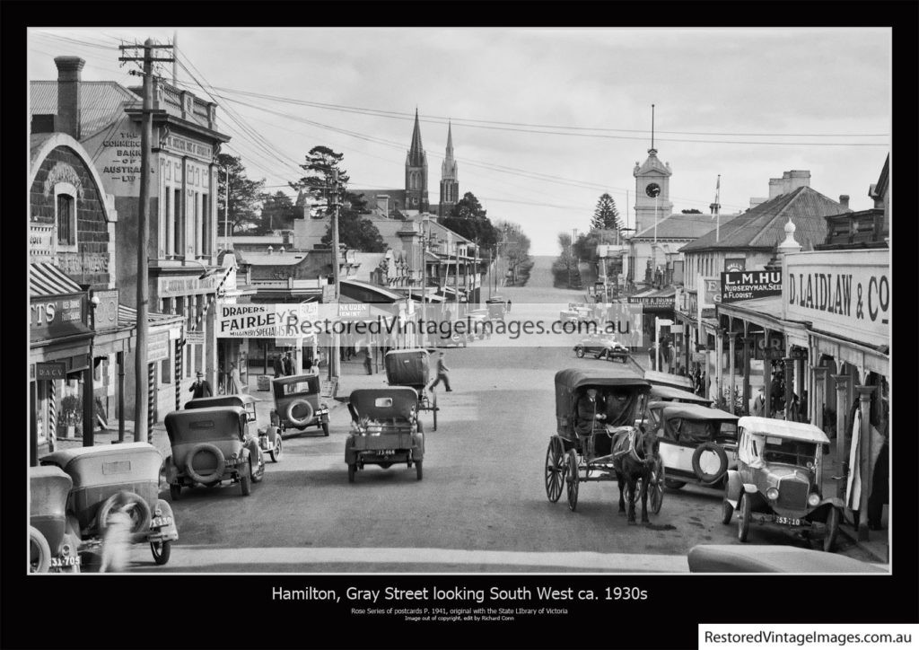 Hamilton Gray St 1930s - Restored Vintage Images