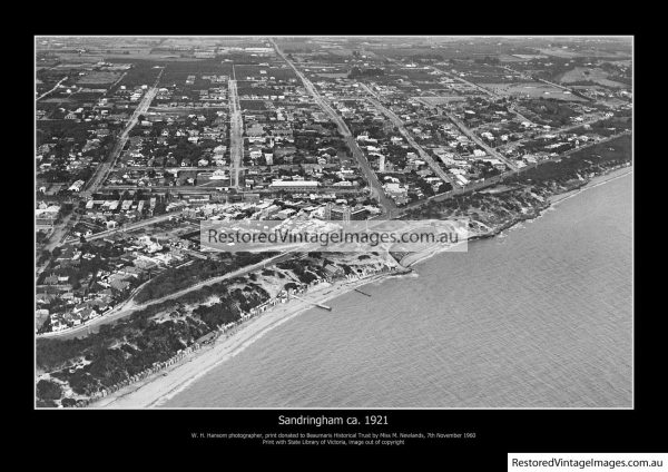 Sandrigham Aerial 1921 - Restored Vintage Images