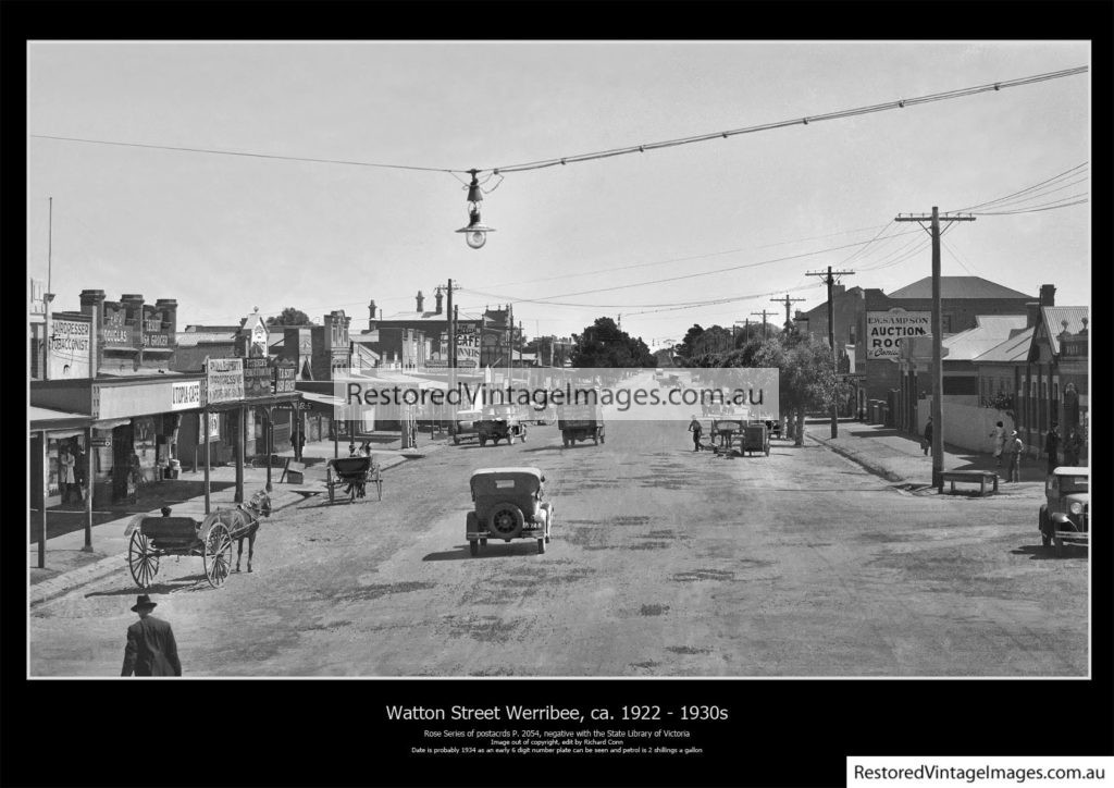 Werribee Watton St No 1 1922-30 - Restored Vintage Images