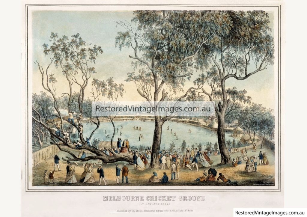 MCG 1864 Cricket Match - Victoria against an All England side ...