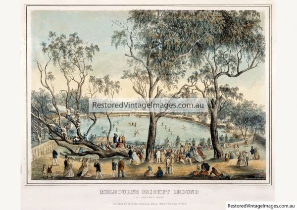 MCG 1864 Cricket Match - Victoria against an All England side ...