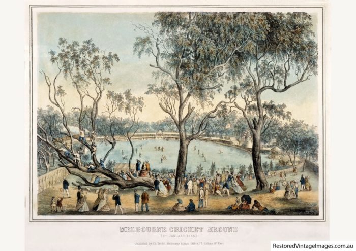 MCG 1864 Cricket Match - Victoria against an All England side ...