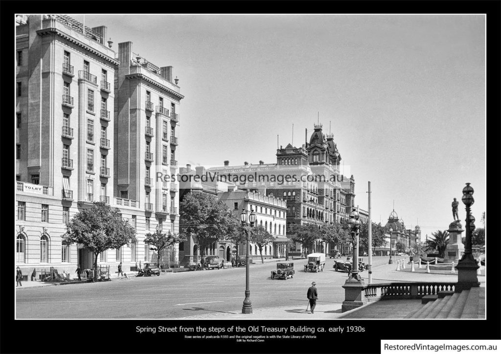 Spring Street 1930s - Restored Vintage Images