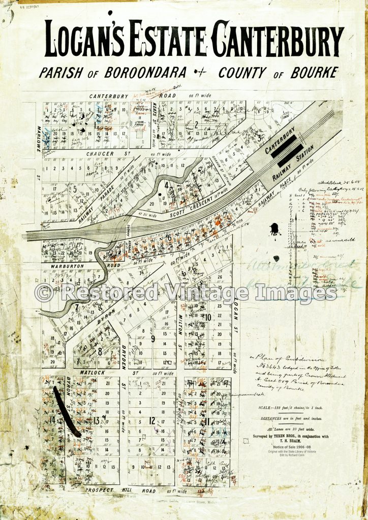 Logan's Estate Canterbury 1906-08 - Restored Vintage Images