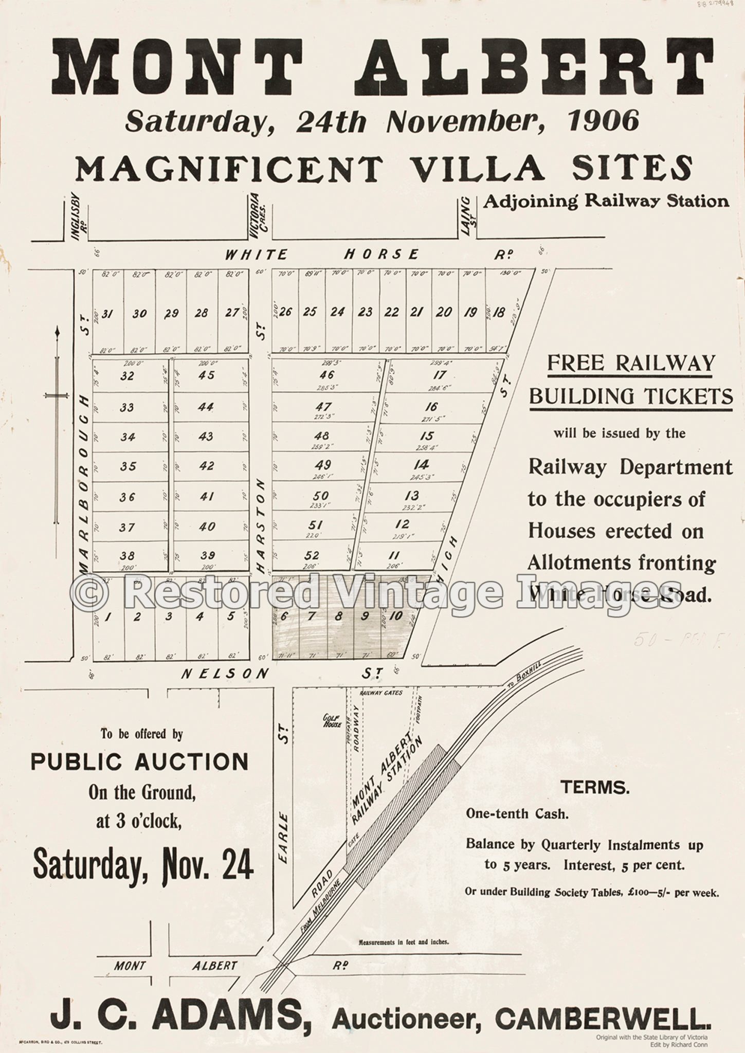 Mont Albert 1906 - Mont Albert - Restored Vintage Images