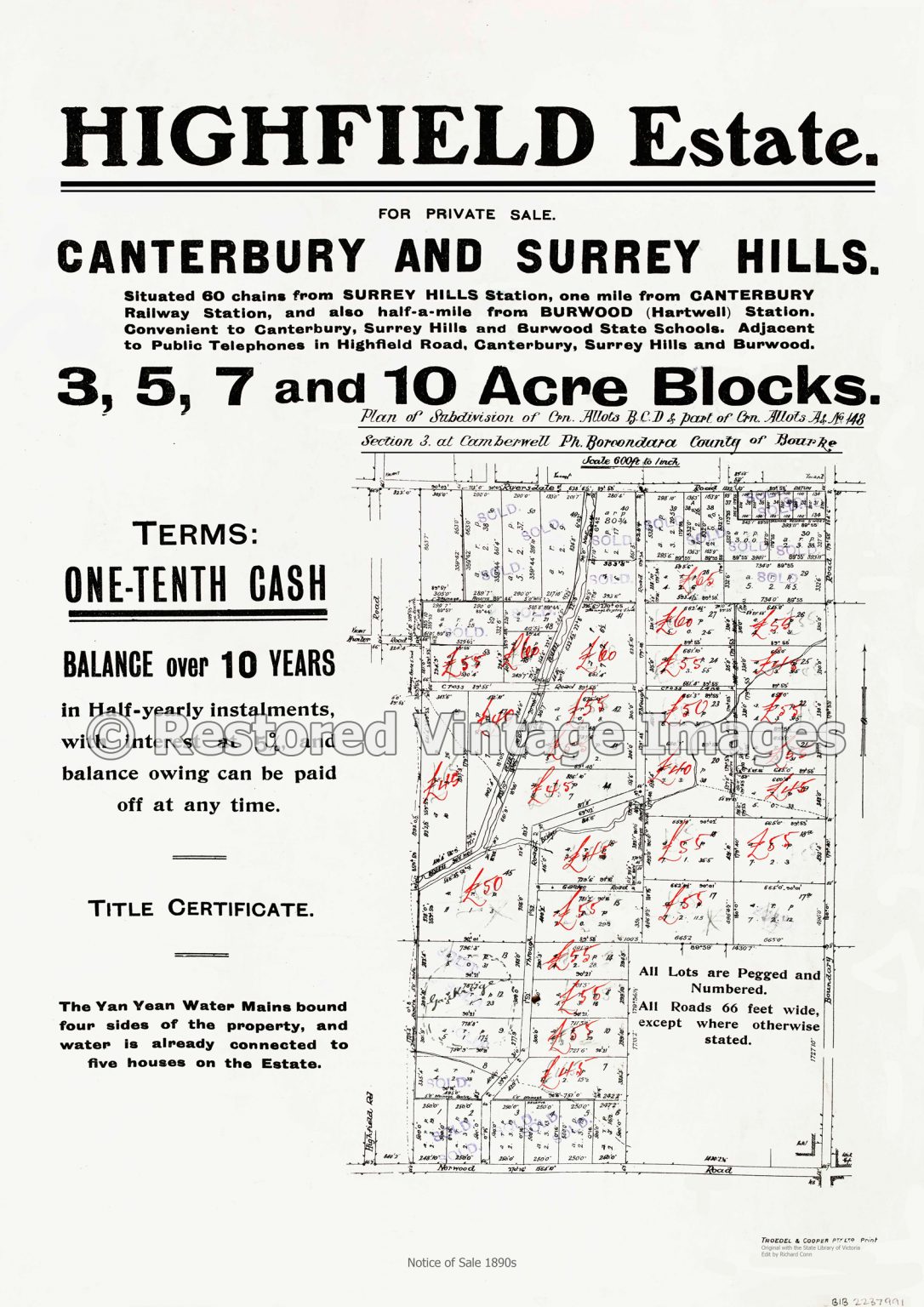 Highfield Estate 1890s - Private Sale Canterbury and Surrey Hills ...