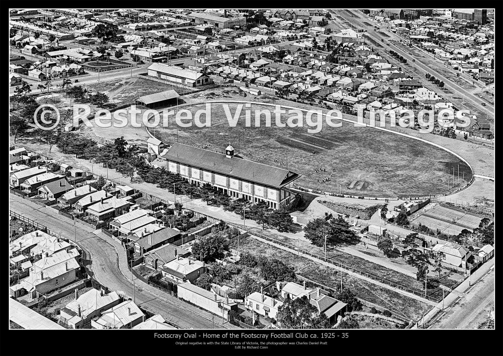 Footscray Oval Home of the Footscray Football Club ca. 1925 - 35 ...