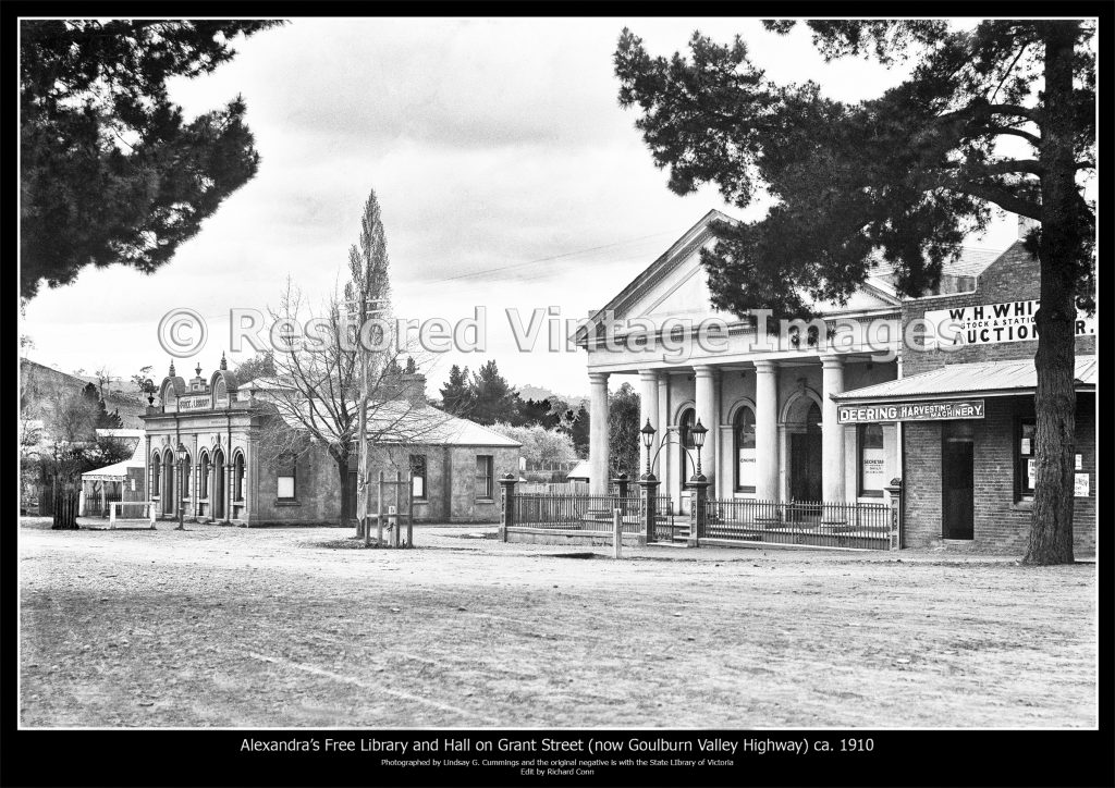 Alexandra's Free Library and Hall on Grant Street ca. 1910 - Restored ...