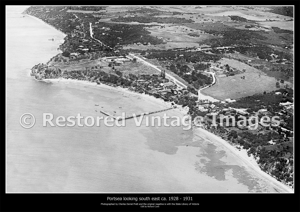 Portsea aerial 1928-31 - Restored Vintage Images